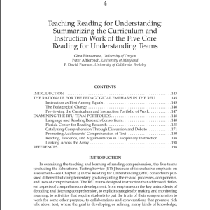 Science-based reading research and practices